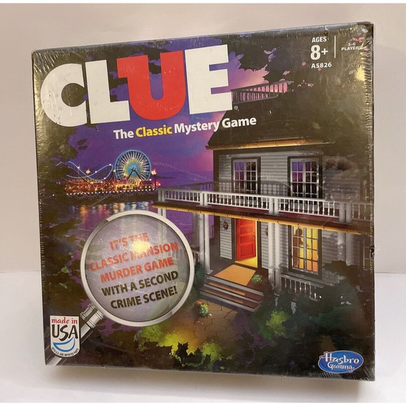 Hasbro | Toys | Clue The Classic Mystery Board Game 2sided Mansion ...